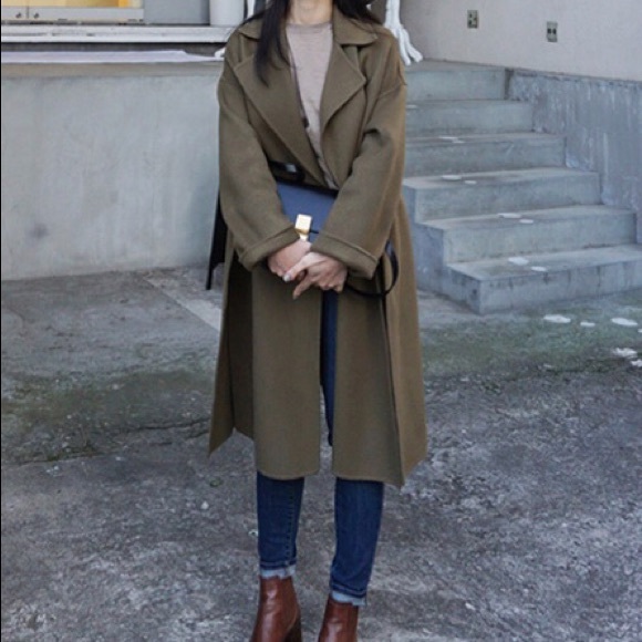 Jackets & Coats | Side Slit Wool Coat | Poshmark